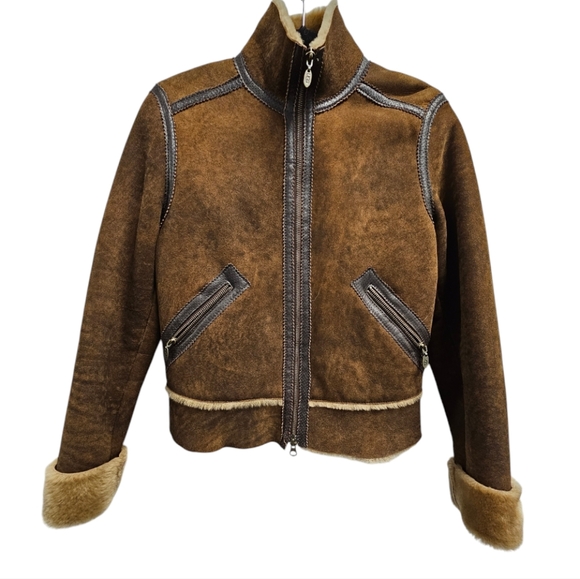 UGG | Jackets & Coats | Ugg Australia Bomber Jacket Suede Sheepskin Rare Womens Medium | Poshmark